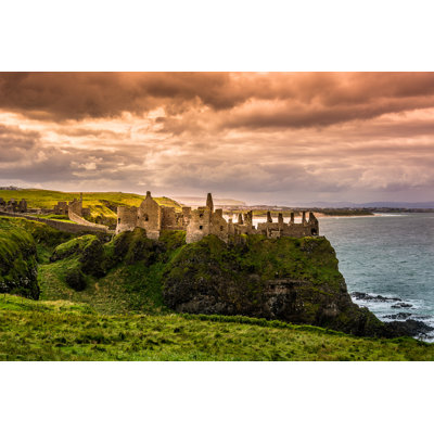 Highland Dunes Dunluce Castle On Canvas Print | Wayfair