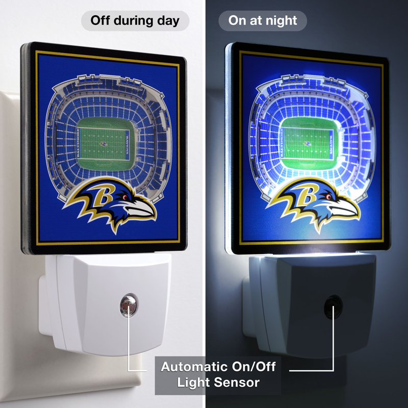 YouTheFan NFL Baltimore Ravens Stadium View Night Light | Wayfair