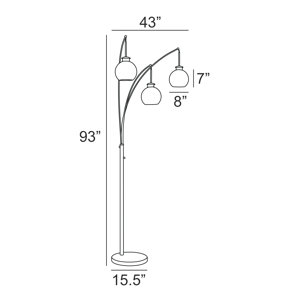 Orren Ellis Yahli 93" Tree Floor Lamp & Reviews | Wayfair