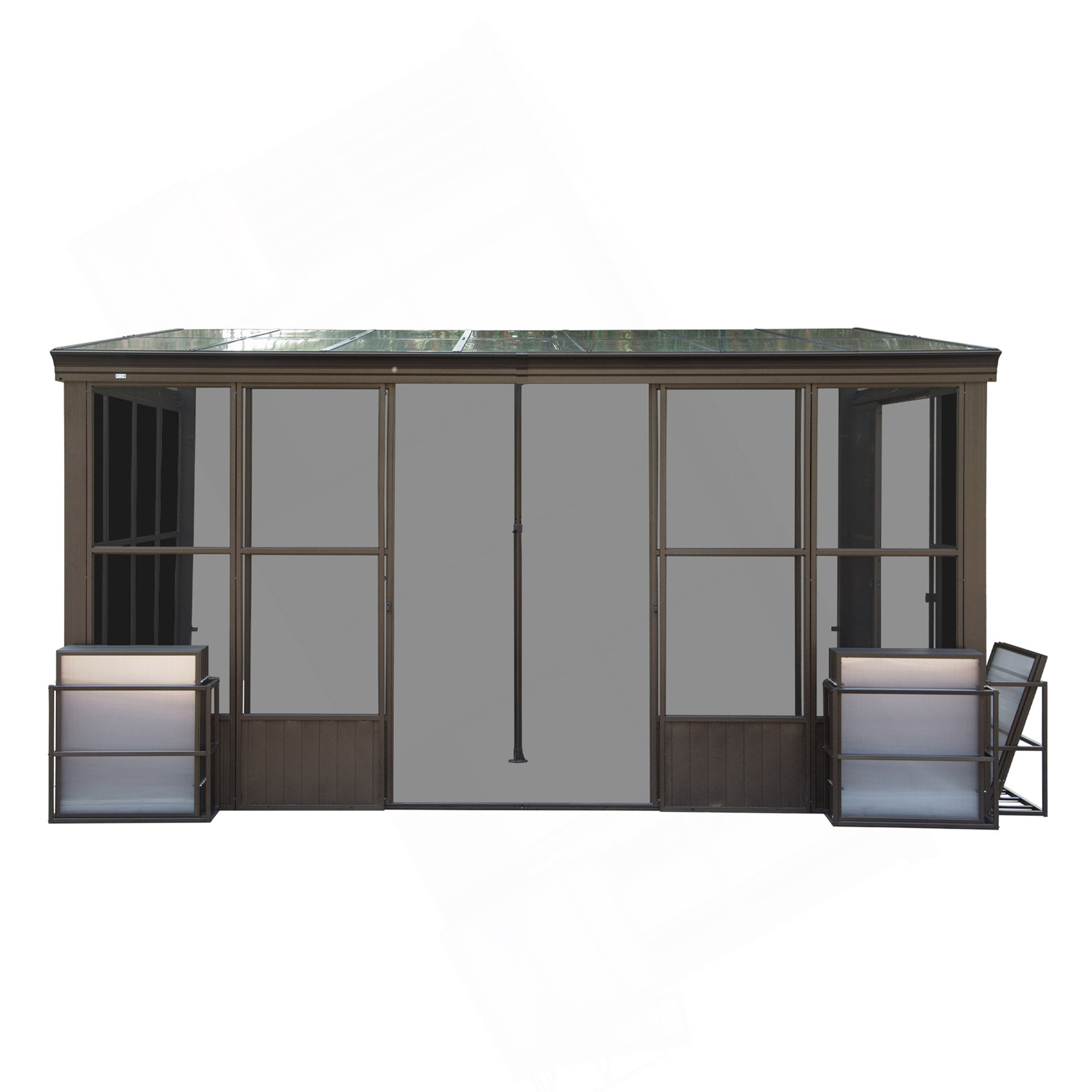 Wentygam All Season Sunroom, Outdoor Permanent Wall Mounted Solarium ...