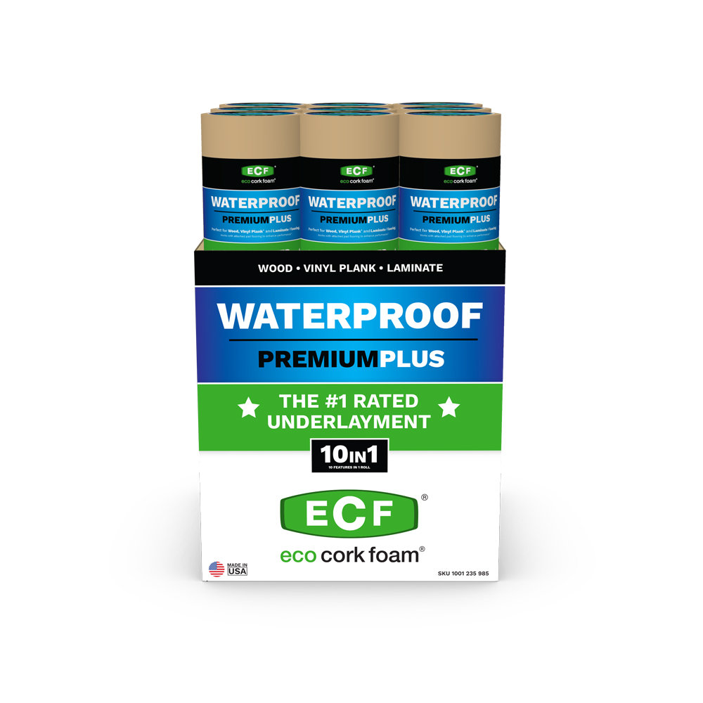 Eco Cork Foam Rouleau de sous-couche en liège (675 pieds carrés ...
