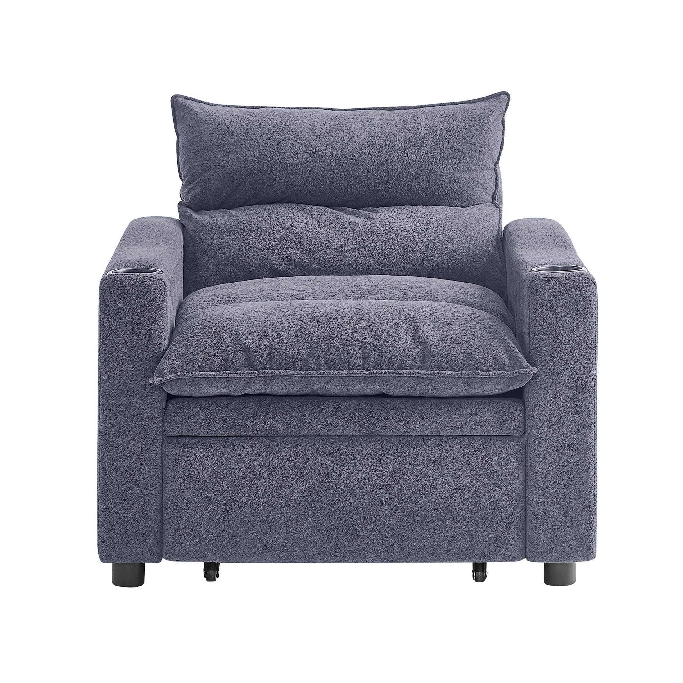 Ivy Bronx Sleeper Sofa Chair Bed, Convertible Sofa Chair 3-in-1 ...