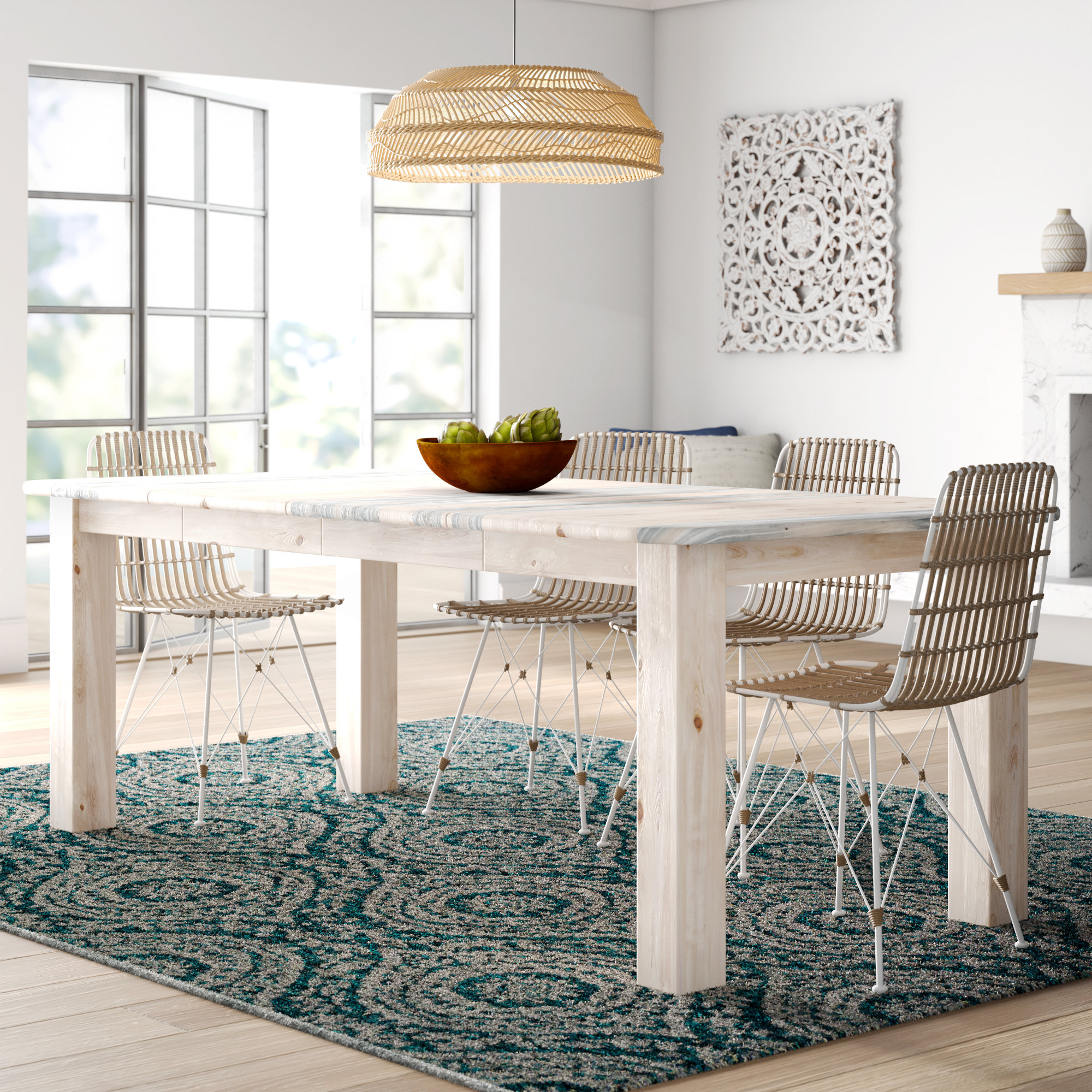 Loon Peak Homestead Collection 4 Post Dining Table with 18" Leaves ...