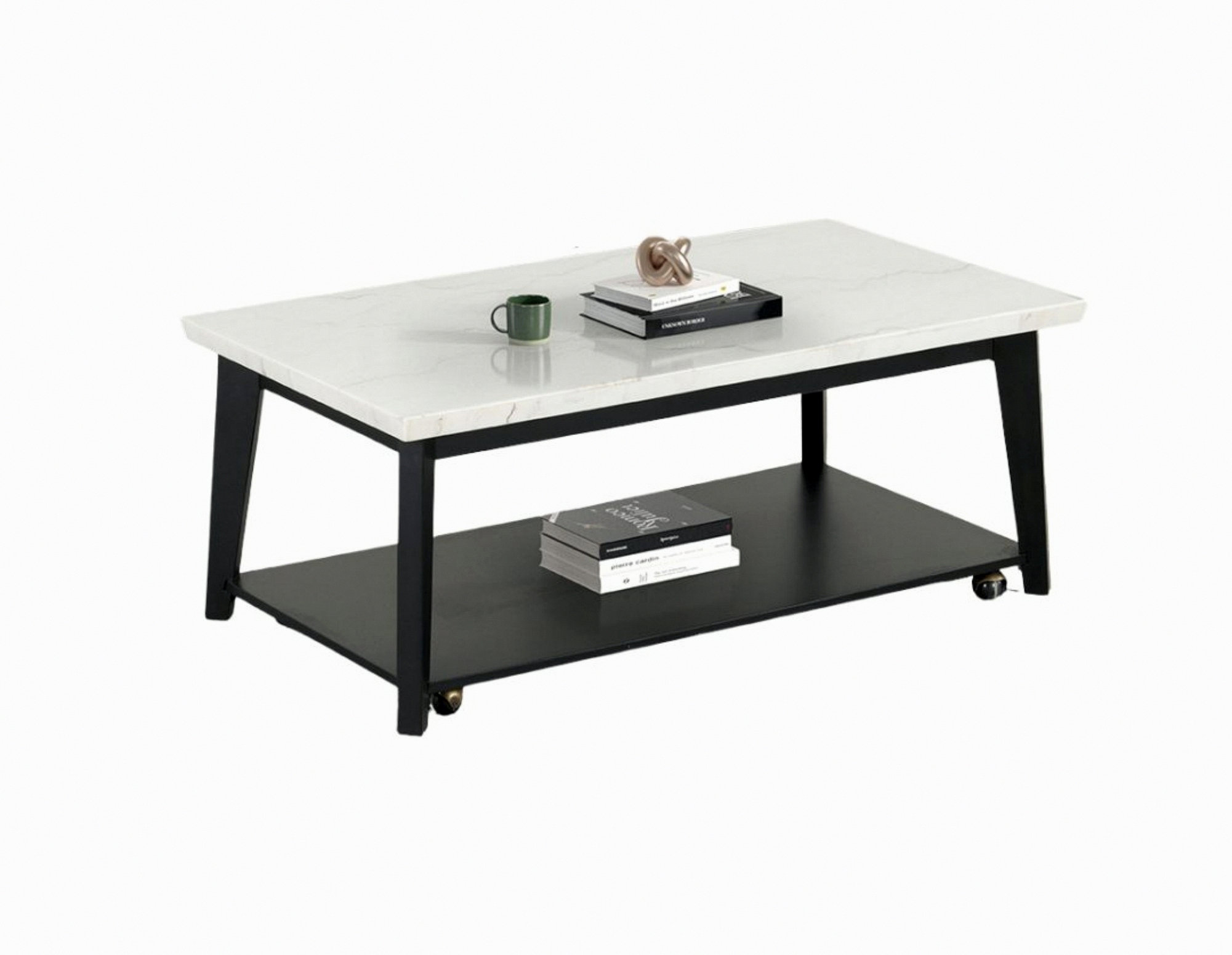 Latitude Run® Contemporary Style Rectangle Coffee Table With Bottom ...