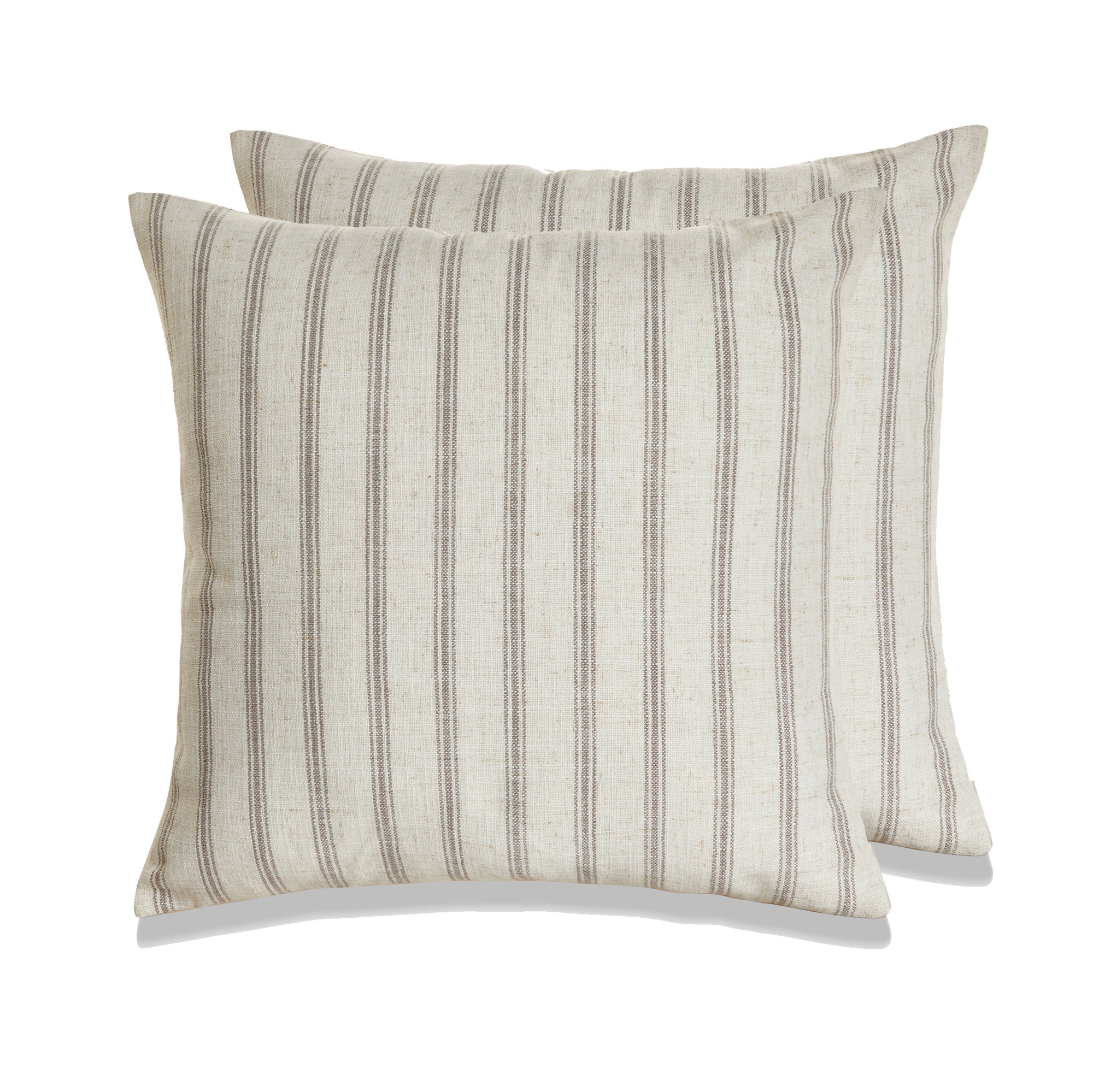 Peterborough Home French Stripe Striped Linen Throw Pillow | Wayfair
