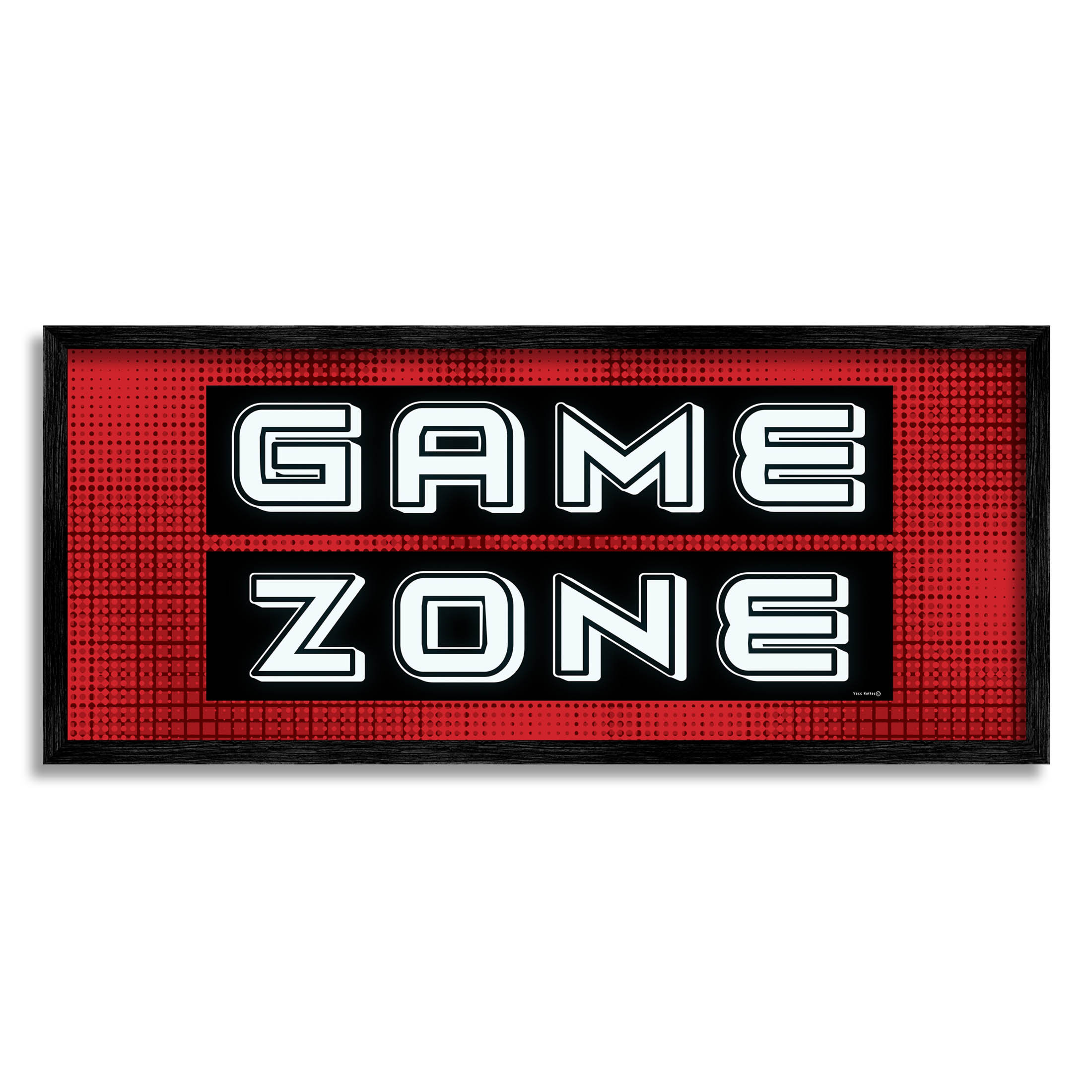 Stupell Industries Video Game Zone Patterned Giclee Art By Yass Naffas ...