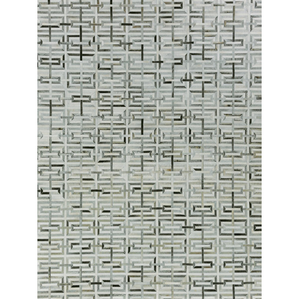 Exquisite Rugs Natural Hide Cowhide Geometric Area Rug | Perigold