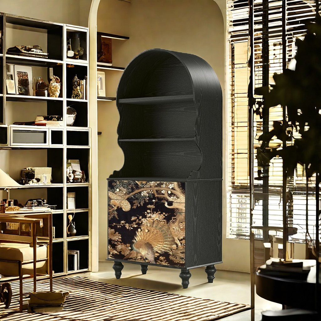 Parttlion French style peacock solid wood bookcase | Wayfair