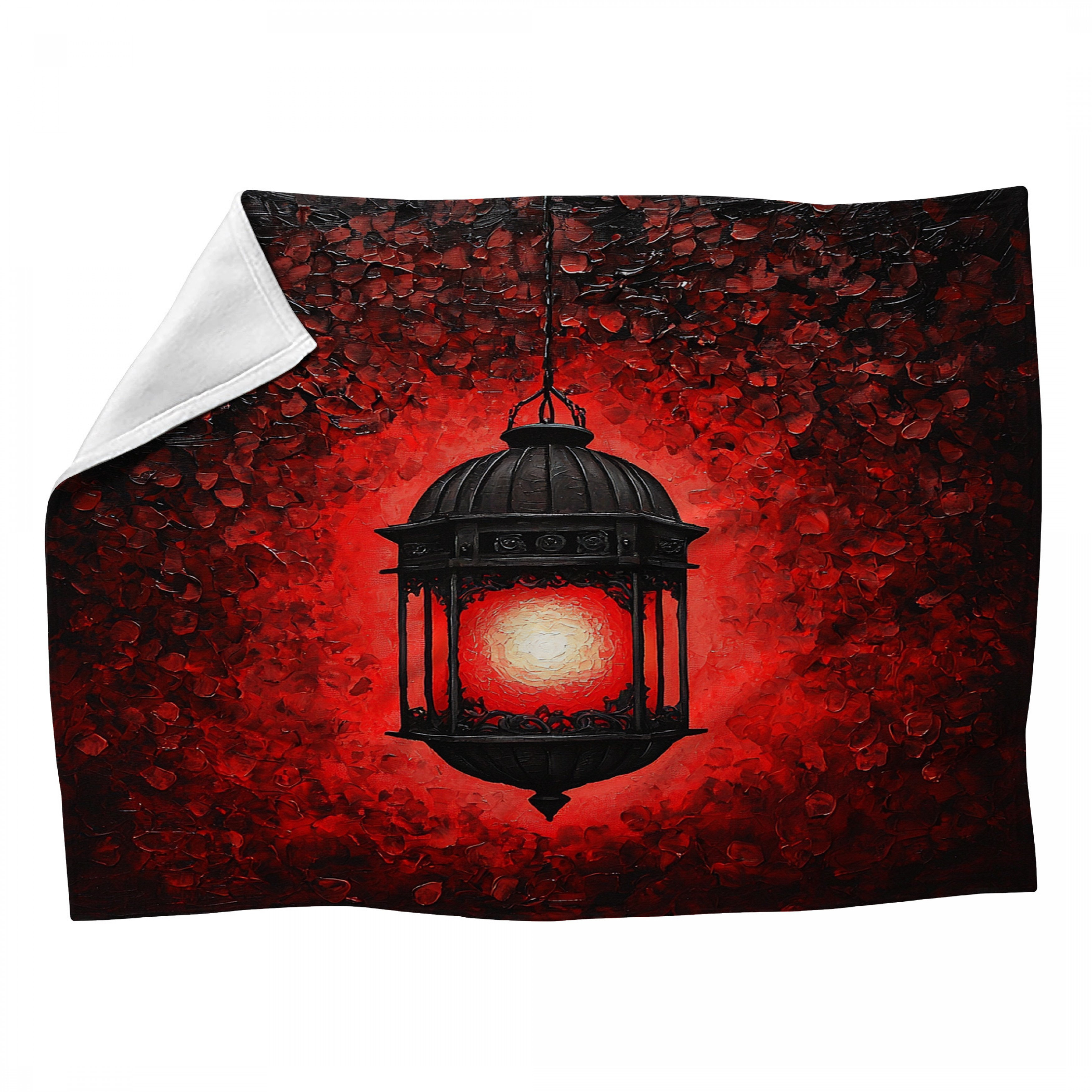 VisionDecor Lantern Fleece Throw Blanket - Lighting Throws for Sofas or ...