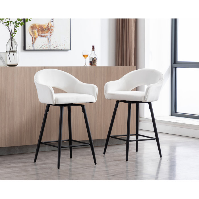 George Oliver Swivel 27'' Counter Stool | Wayfair