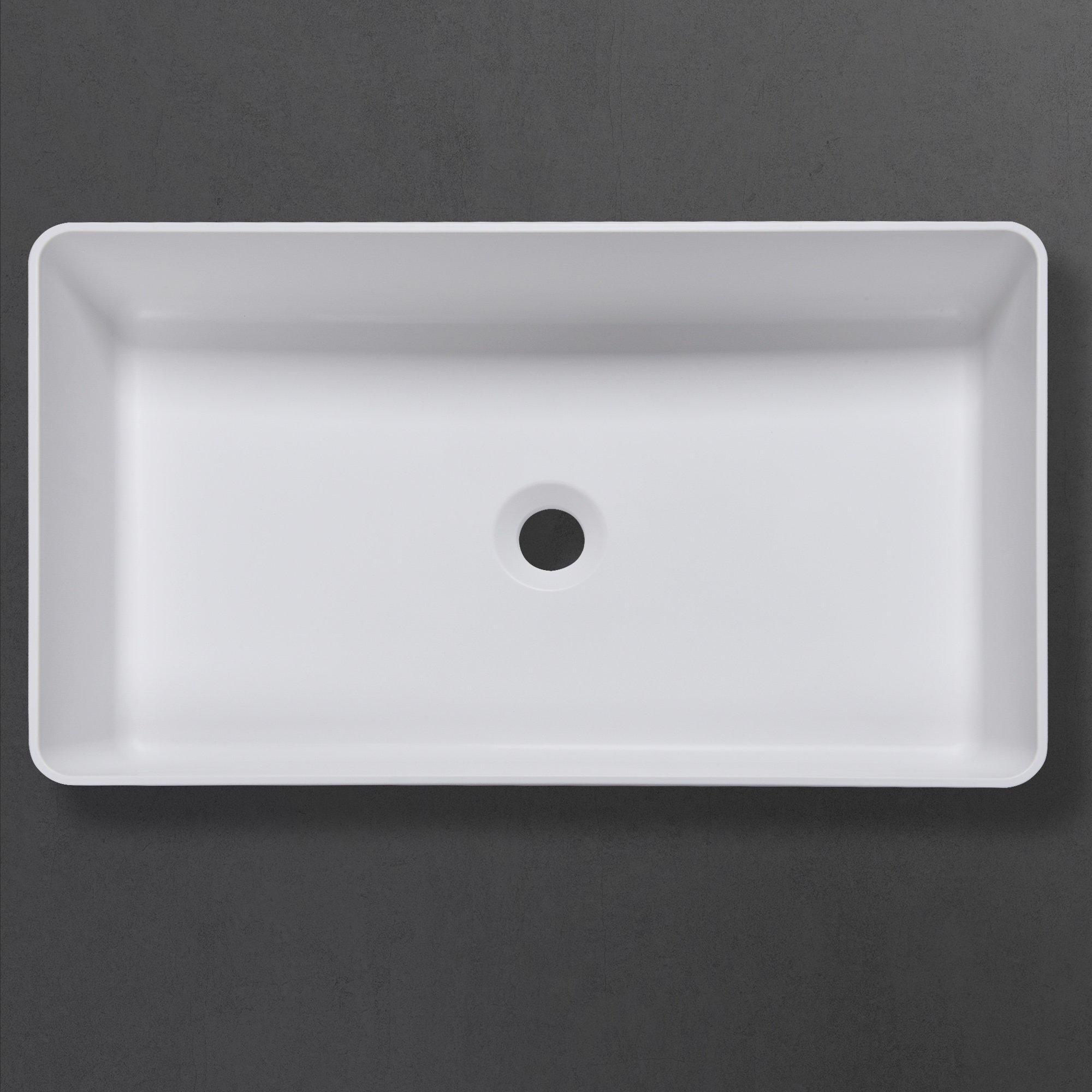Aimasha 23.6" X 14" X 5" Rectangular Melamine Countertop Bathroom ...