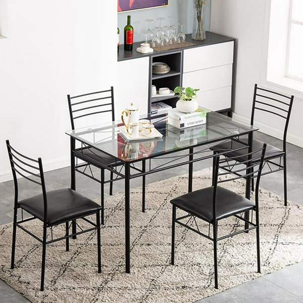 Ebern Designs Evanne 5 - Piece Dining Set | Wayfair