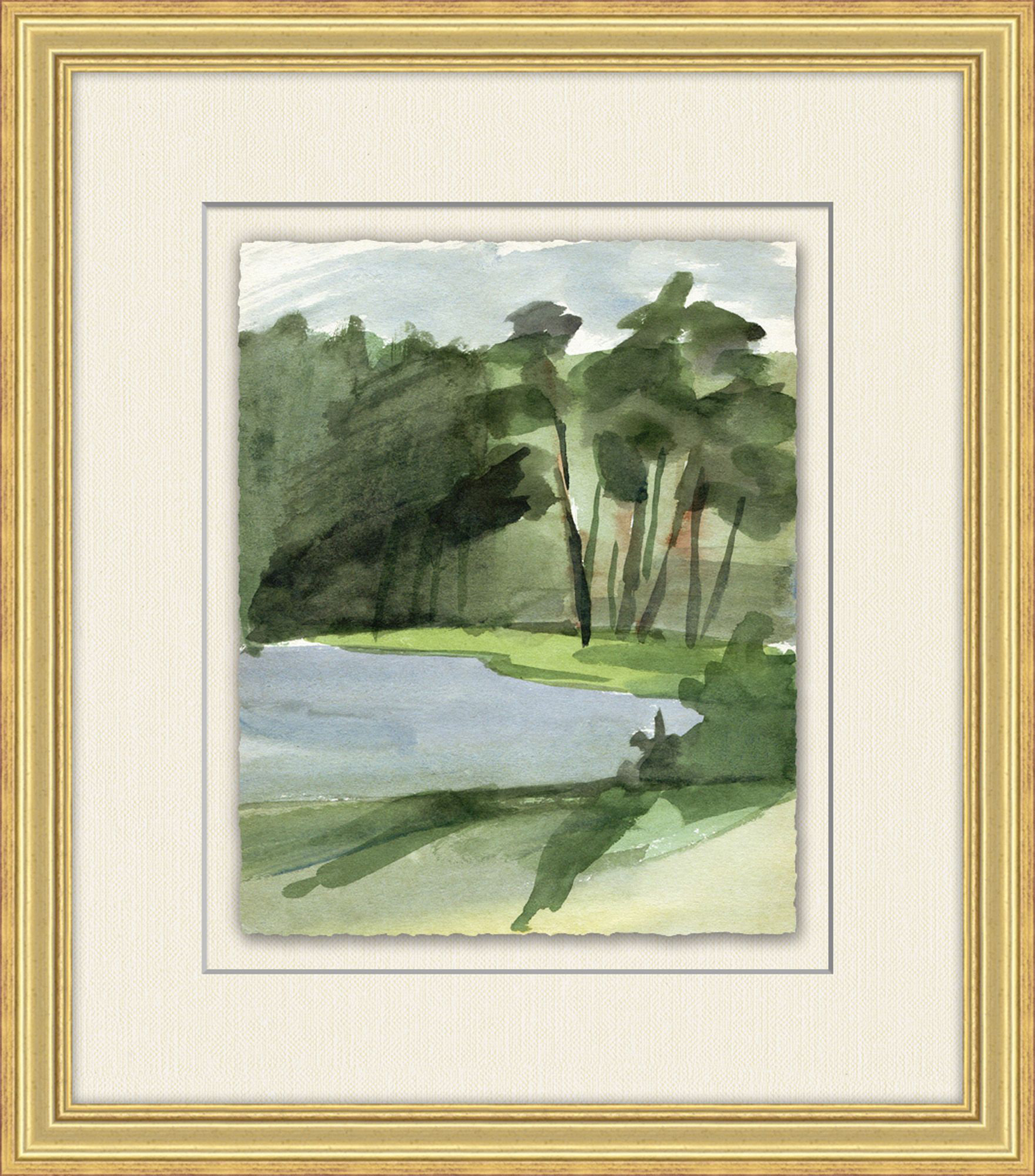 Wendover Art Group Forest Watercolor 1 - Single Picture Frame Print ...