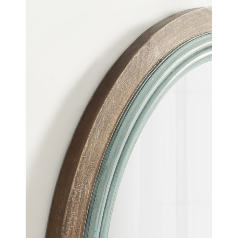Millwood Pines Stockham Round Wood Wall Mirror & Reviews | Wayfair