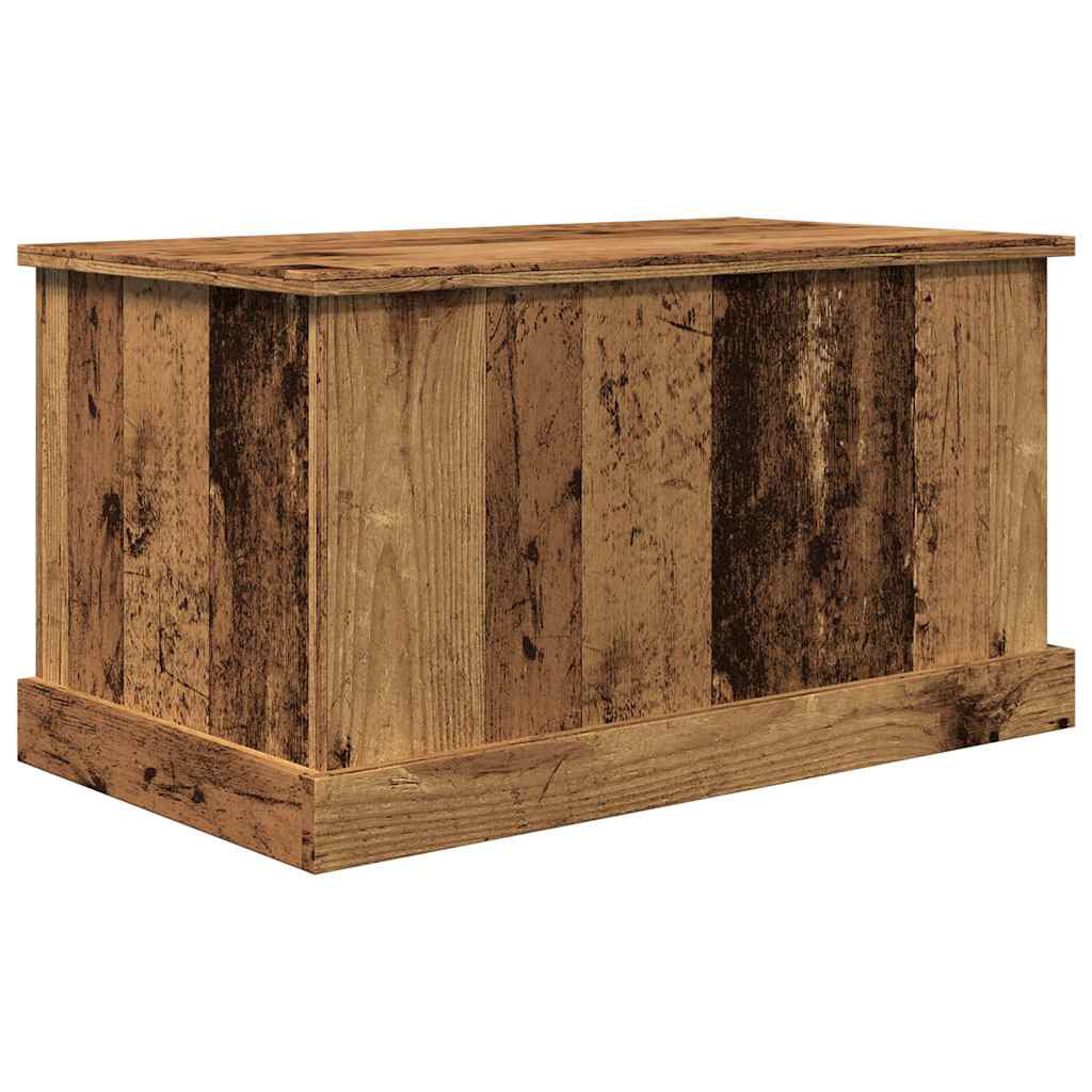 vidaXL Storage Box Old wood Engineered wood 27.6 in wide Storage Box ...