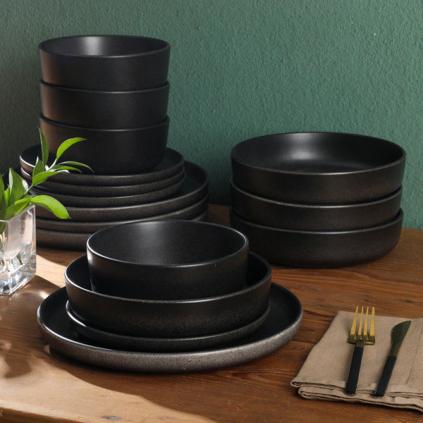 Gibson Soho Lounge Pasco 16 Piece (Service for 4) Plates and Bowls ...