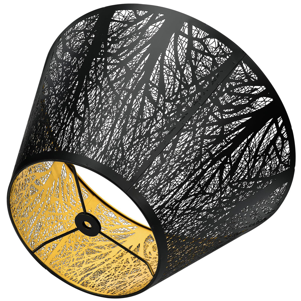 Latitude Run® Medium Lamp Shade, Barrel Metal Lampshade With Pattern Of ...