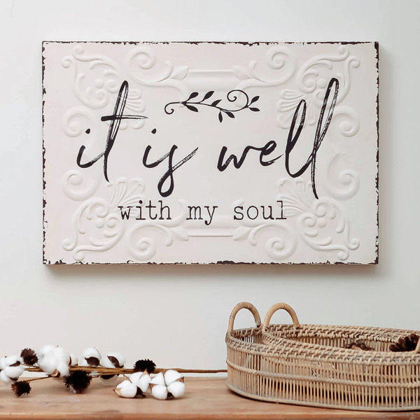 Gracie Oaks Handmade Metal Text Wall Decor & Reviews | Wayfair