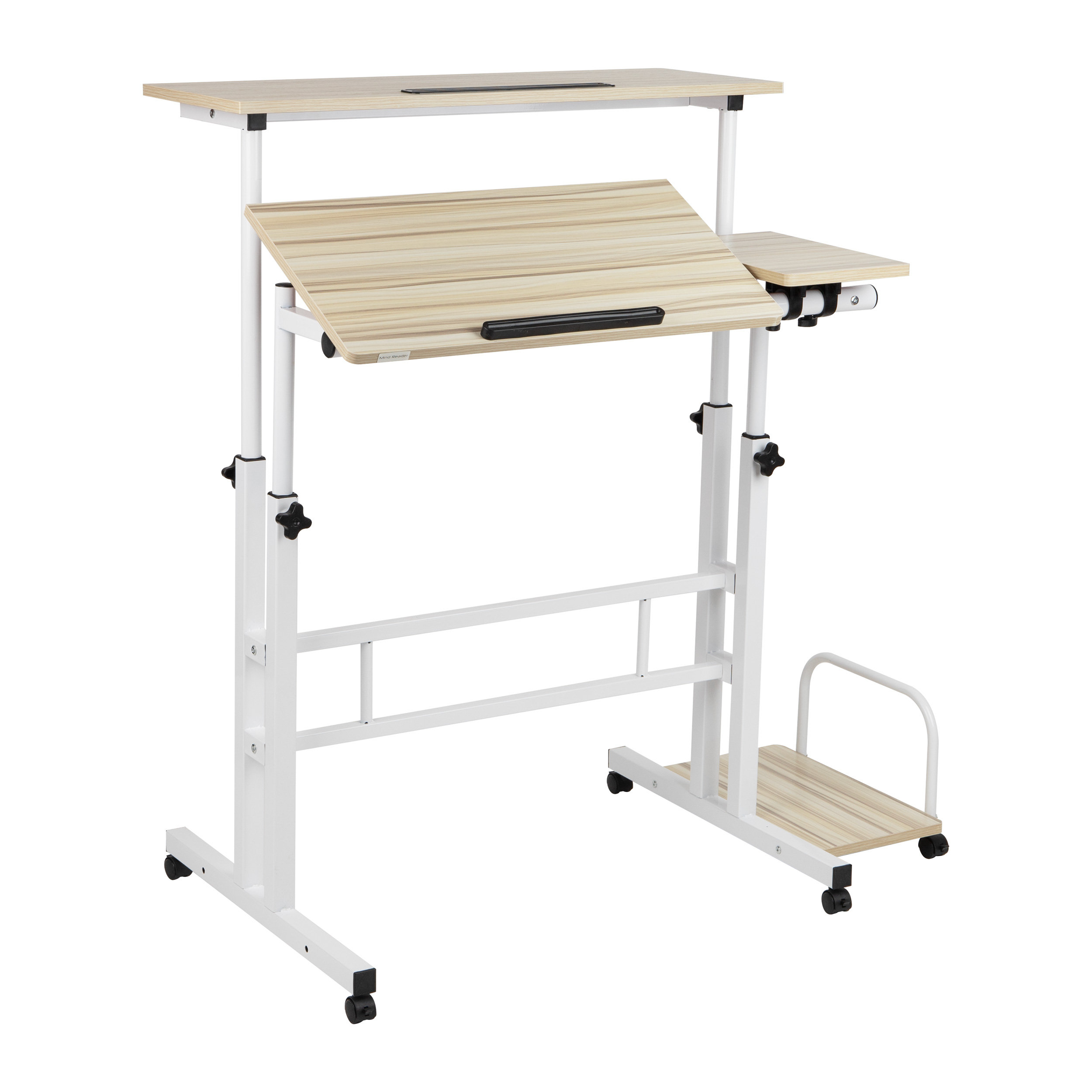 Mind Reader Bedside Workstation Adjustable Nightstand Standing Desks ...