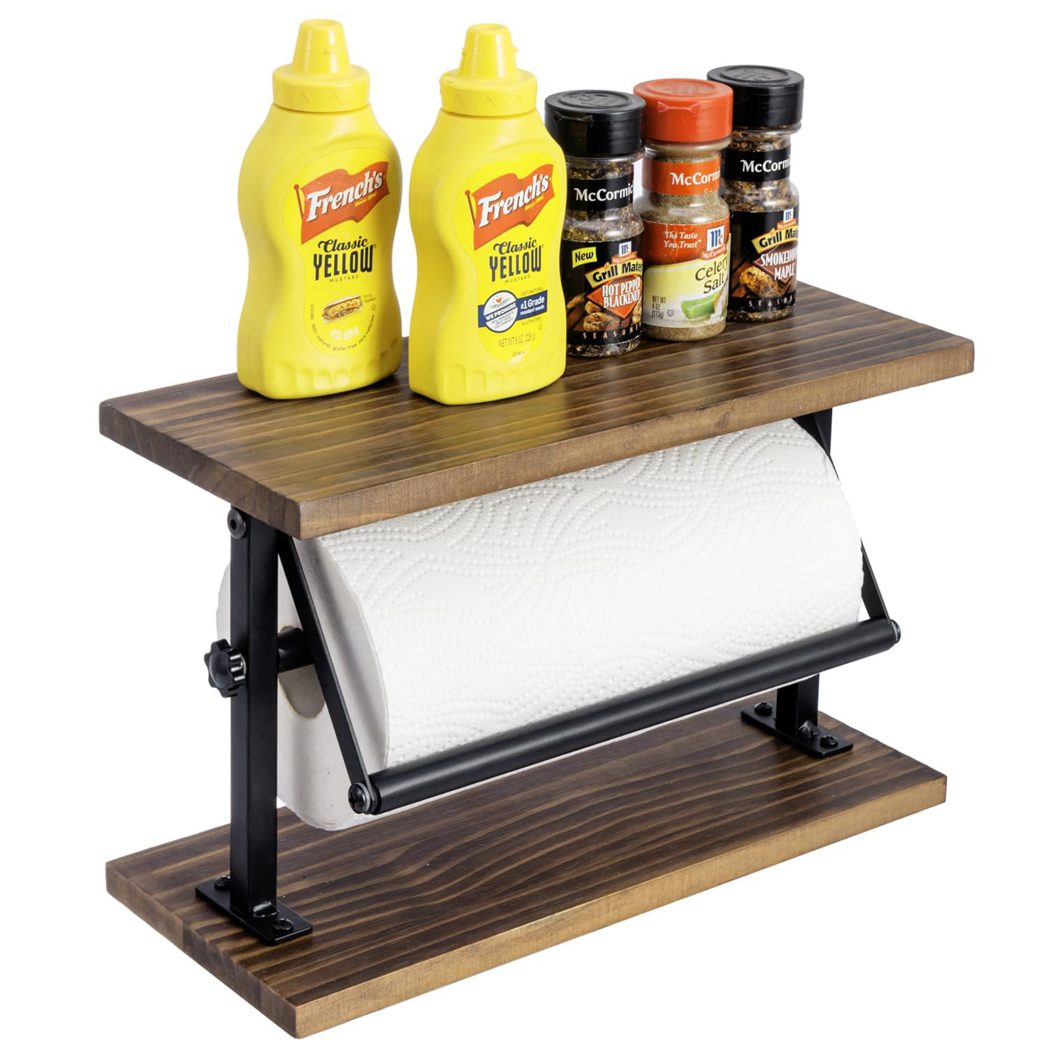 One Allium Way® Kitchen Countertop Paper Towel Holder And Condiment ...