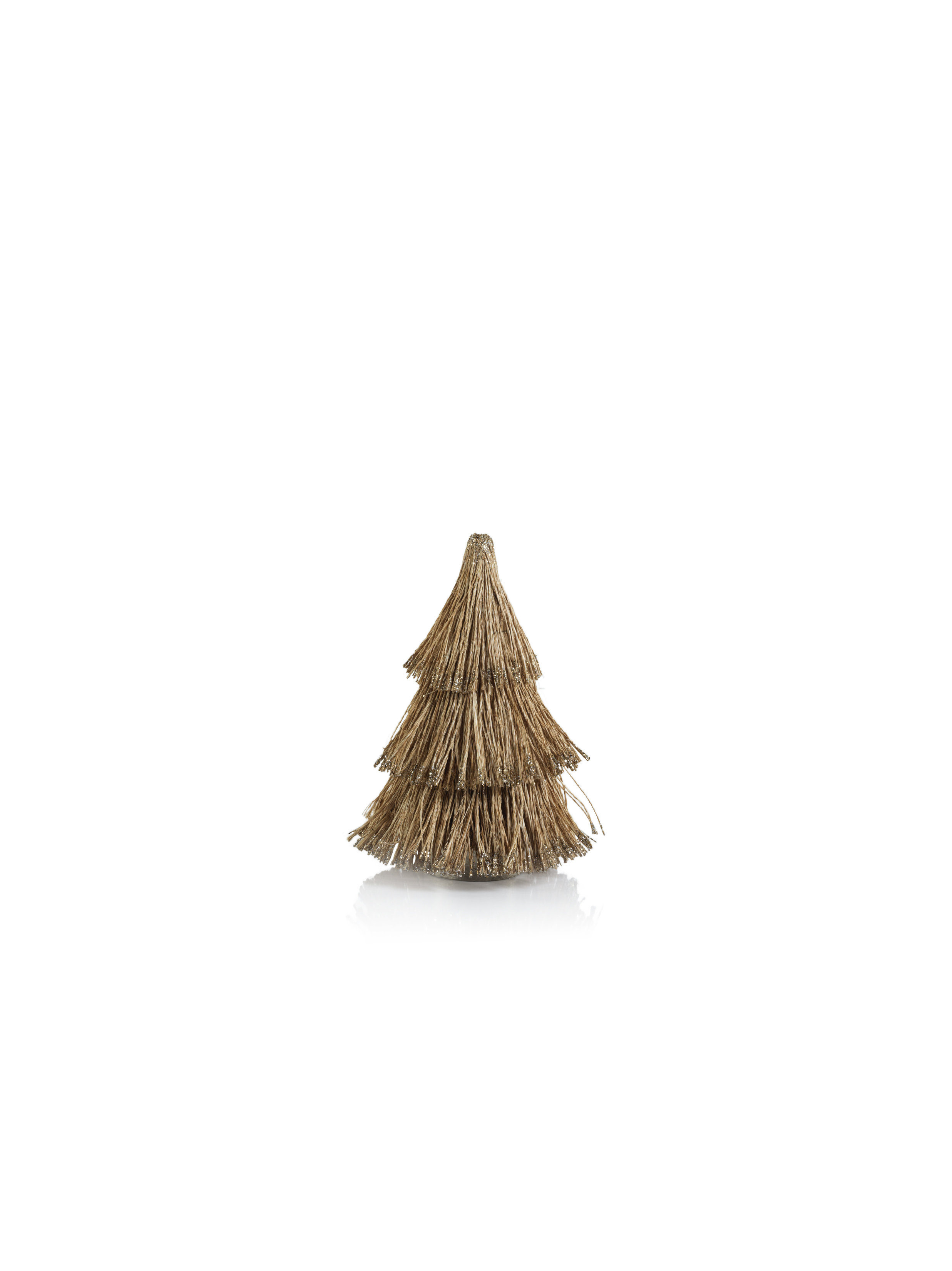 The Holiday Aisle® All Natural Abaca Rope Decorative Tree w/ Champagne ...