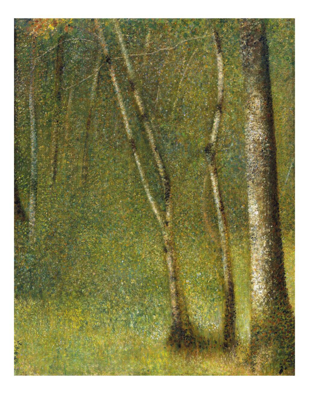 1000Museums The Forest at Pontaubert by Georges Seurat - Giclee Print ...