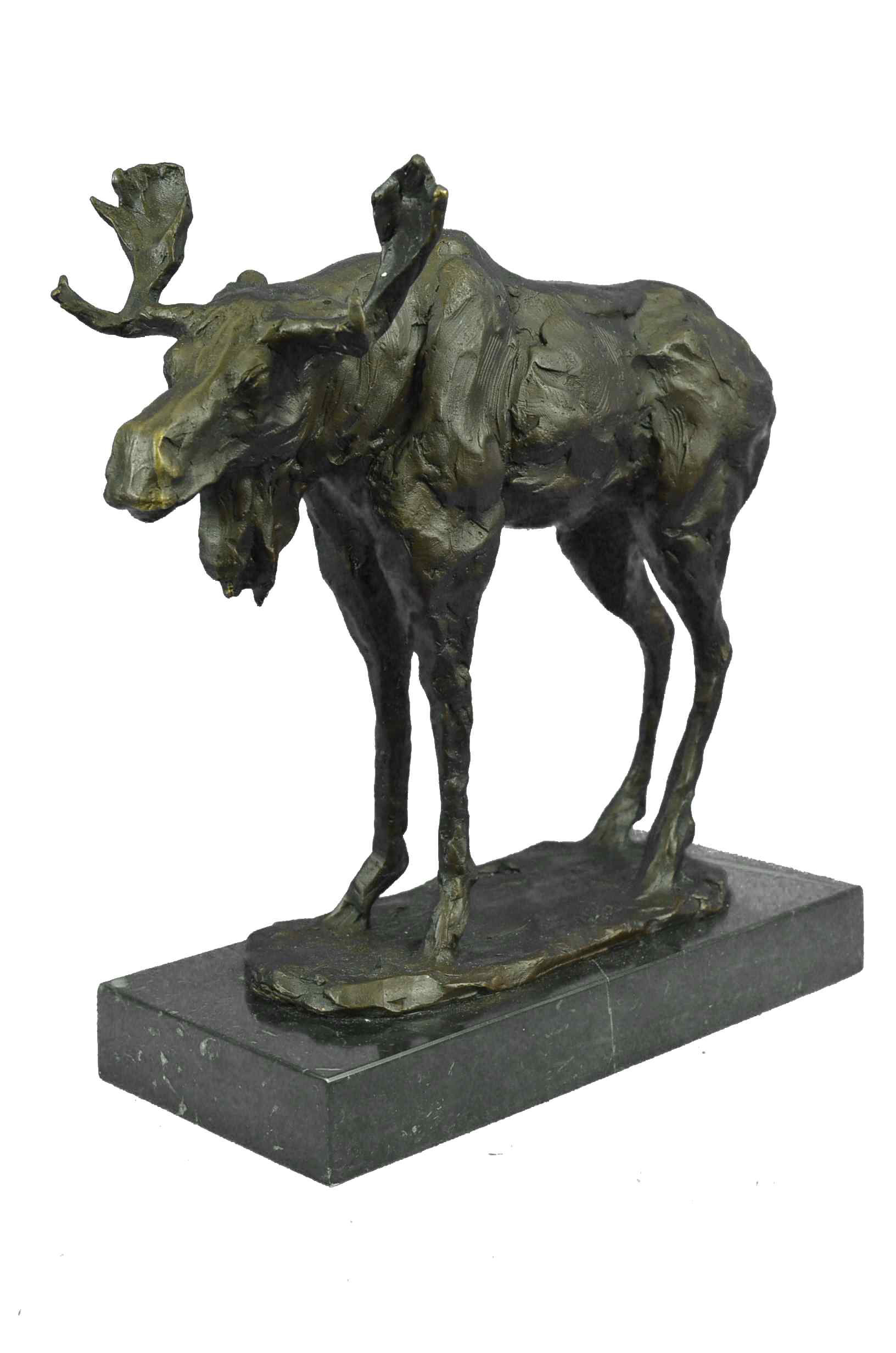 Loon Peak® Kalecia Handmade Bronze Sculpture Statue Moose Musuem ...
