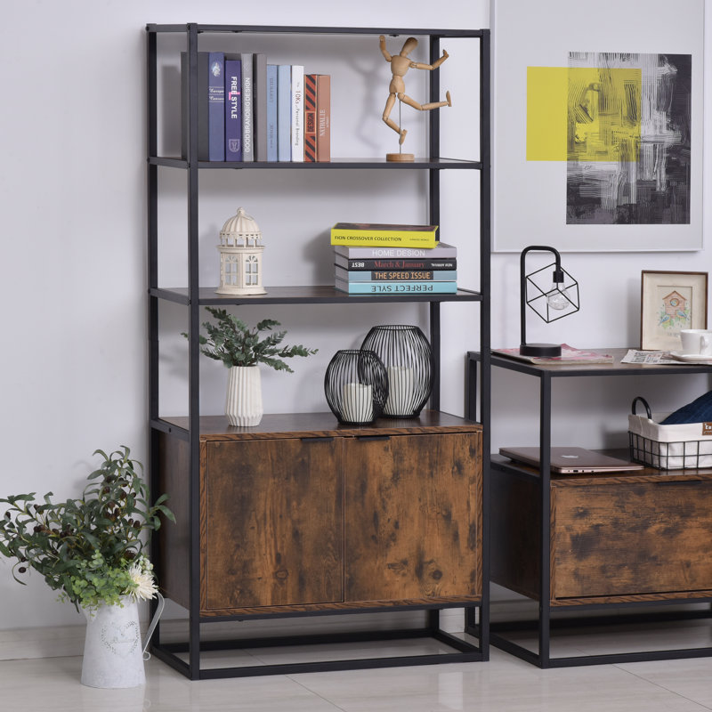 17 Stories Towne 64'' H x 30'' W Standard Bookcase & Reviews | Wayfair
