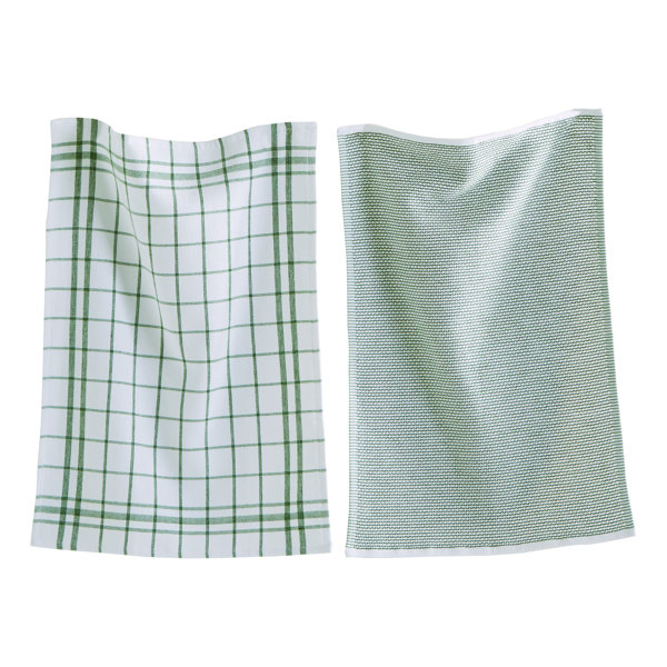TAG Cotton Plaid Waffle Tea Towel | Wayfair
