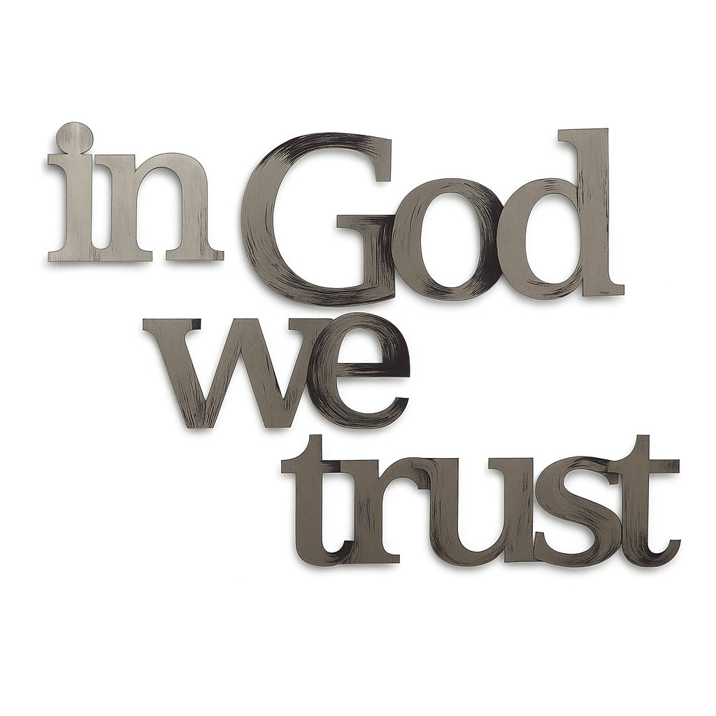 Letter2Word In God We Trust Wall Décor & Reviews - Wayfair Canada