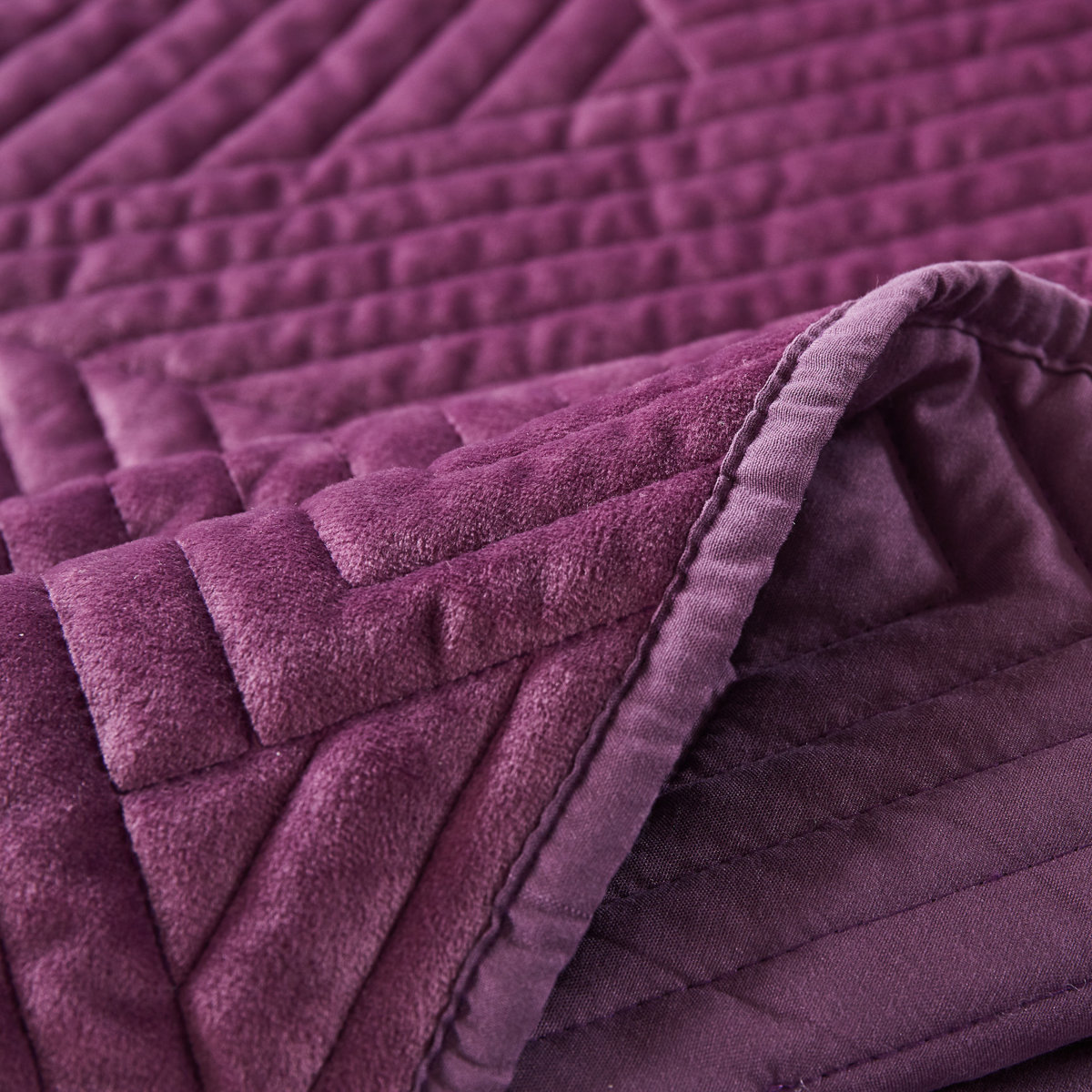 Greenland Home Fashions Riviera Velvet Quilted Throw & Reviews | Wayfair