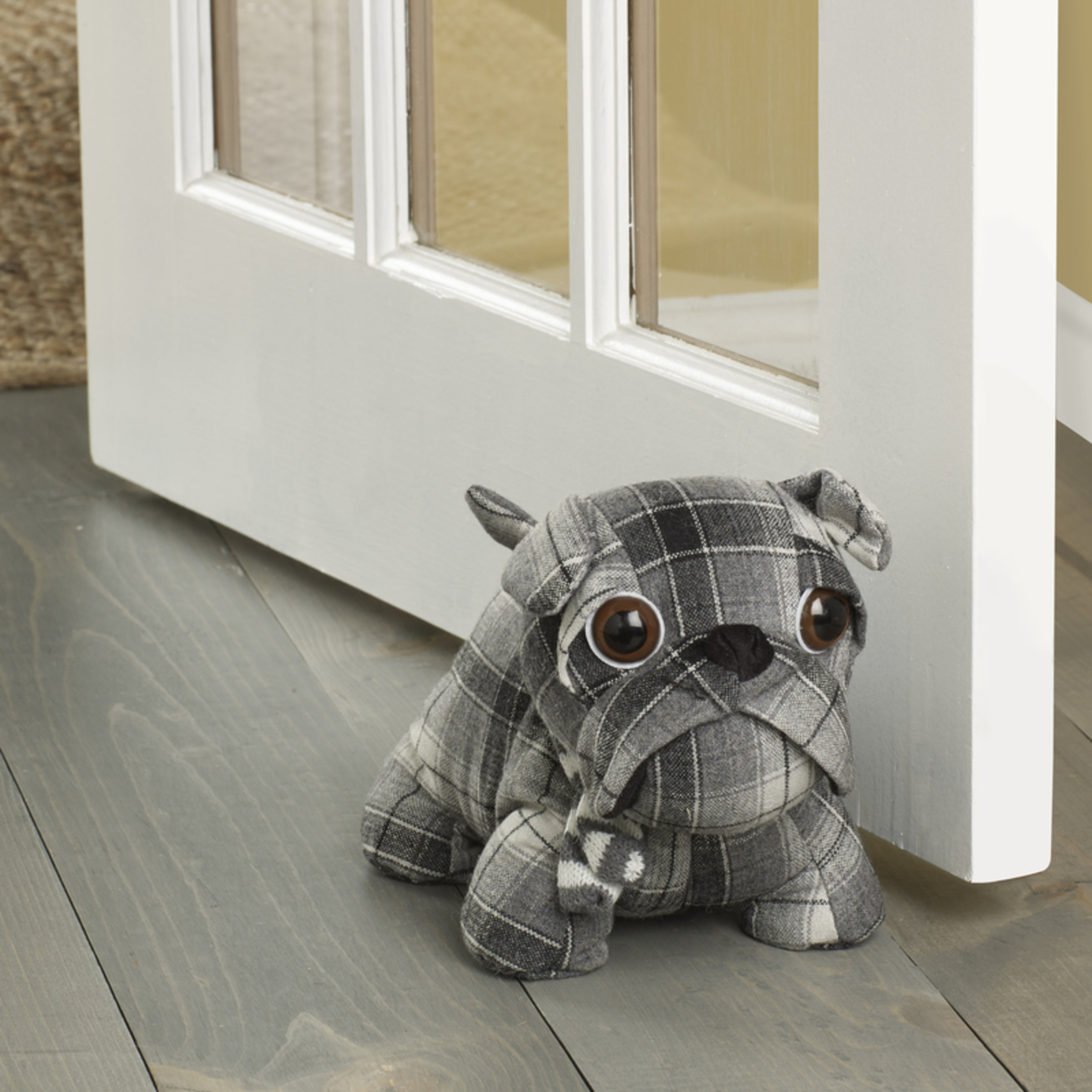 Elements Bull Door Stopper, 10-Inch, Plaid Dog & Reviews | Wayfair