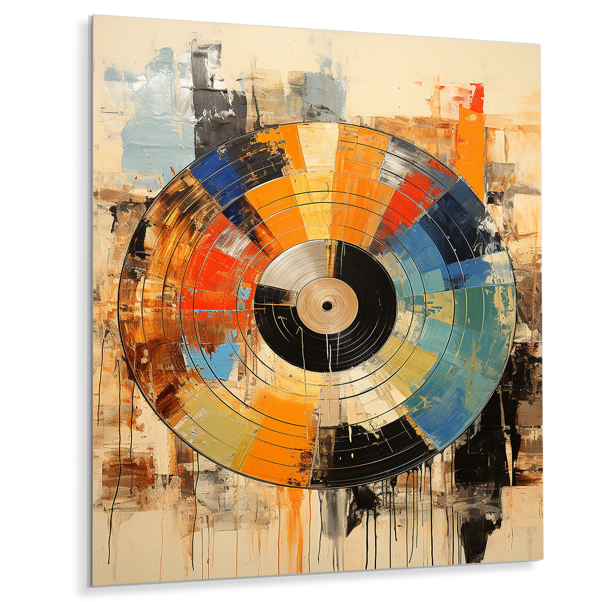 Bungalow Rose Vinyl Record Retro Vinyl II - Vinyl Records Metal Wall ...