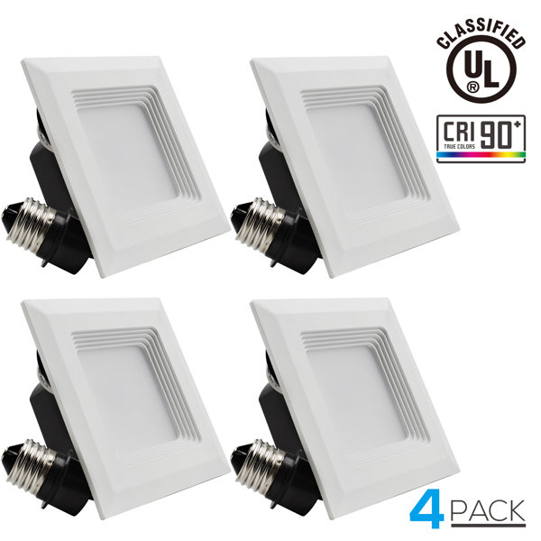 TORCHSTAR LED Remodel IC Retrofit Square Recessed Light Dimmble 5000K ...