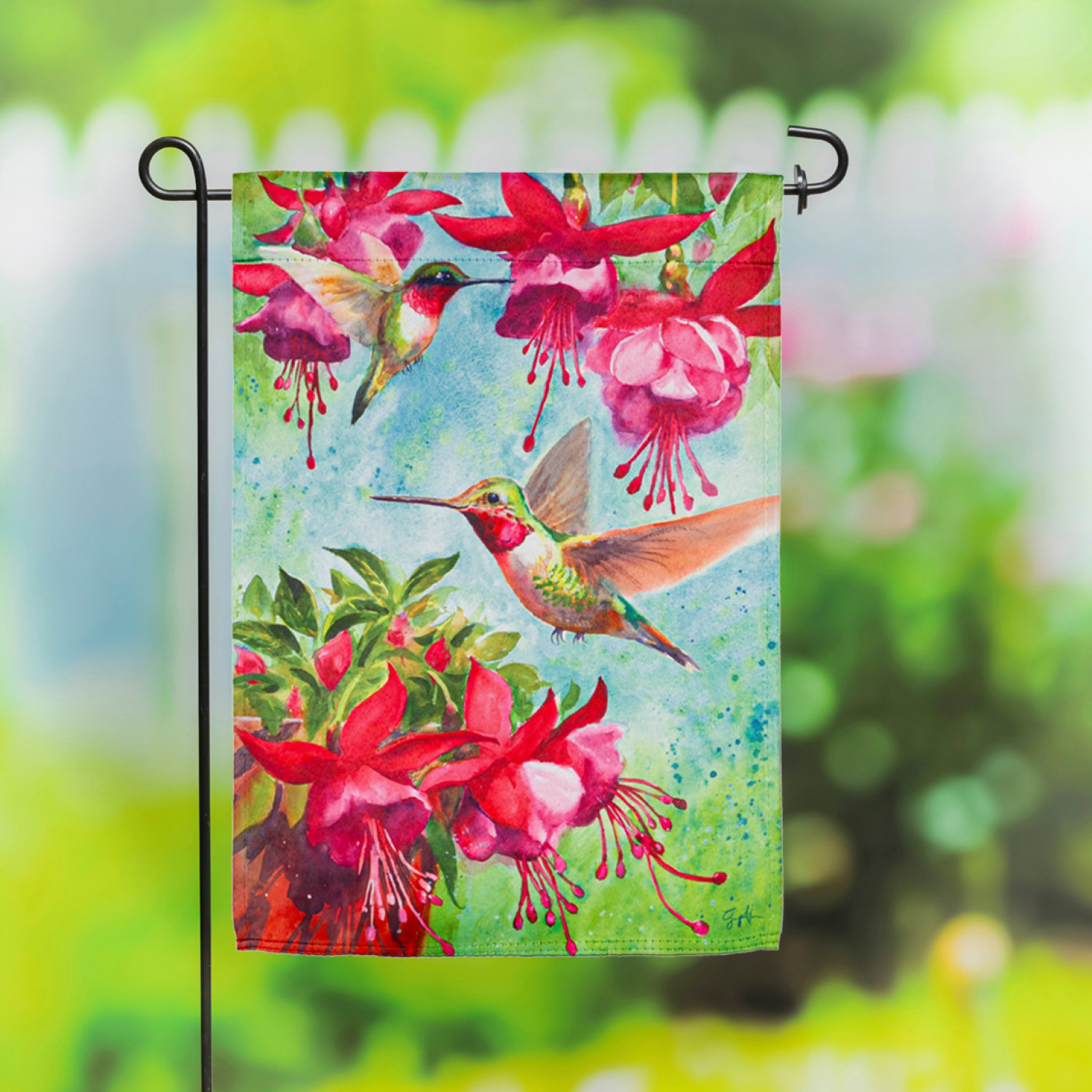 Arlmont & Co. Kytana 2-Sided Polyester 18 x 12.5 in. Garden Flag | Wayfair