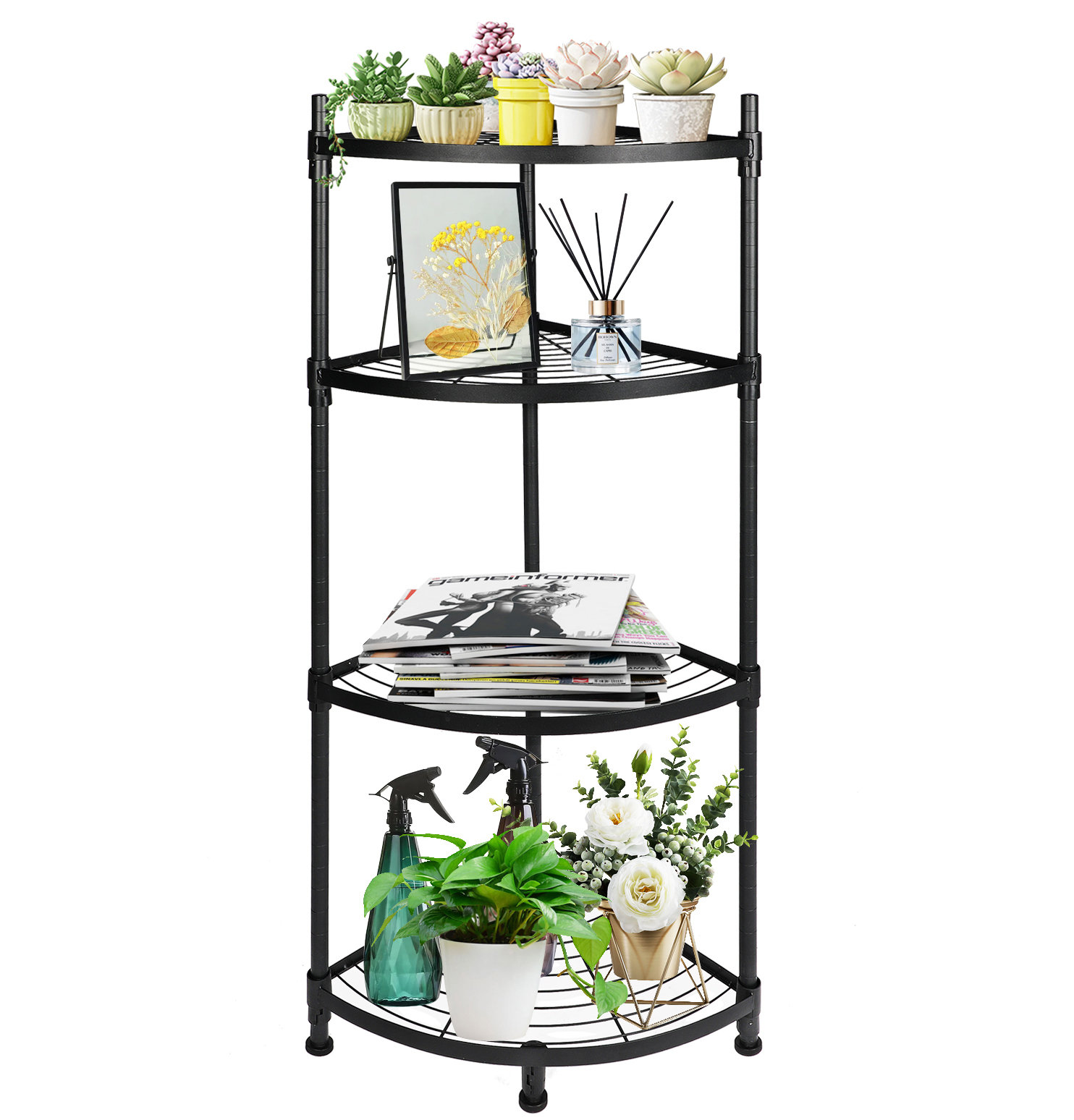 Rebrilliant 19'' W Stainless Steel Height -Adjustable Storage Rack ...