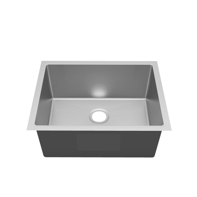 Sinber 23" x 18" Undermount Single Bowl Kitchen Sink with 18 Gauge 304 ...