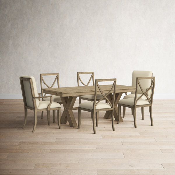 Birch Lane™ Regan 8 - Piece Extendable Trestle Dining Set & Reviews ...