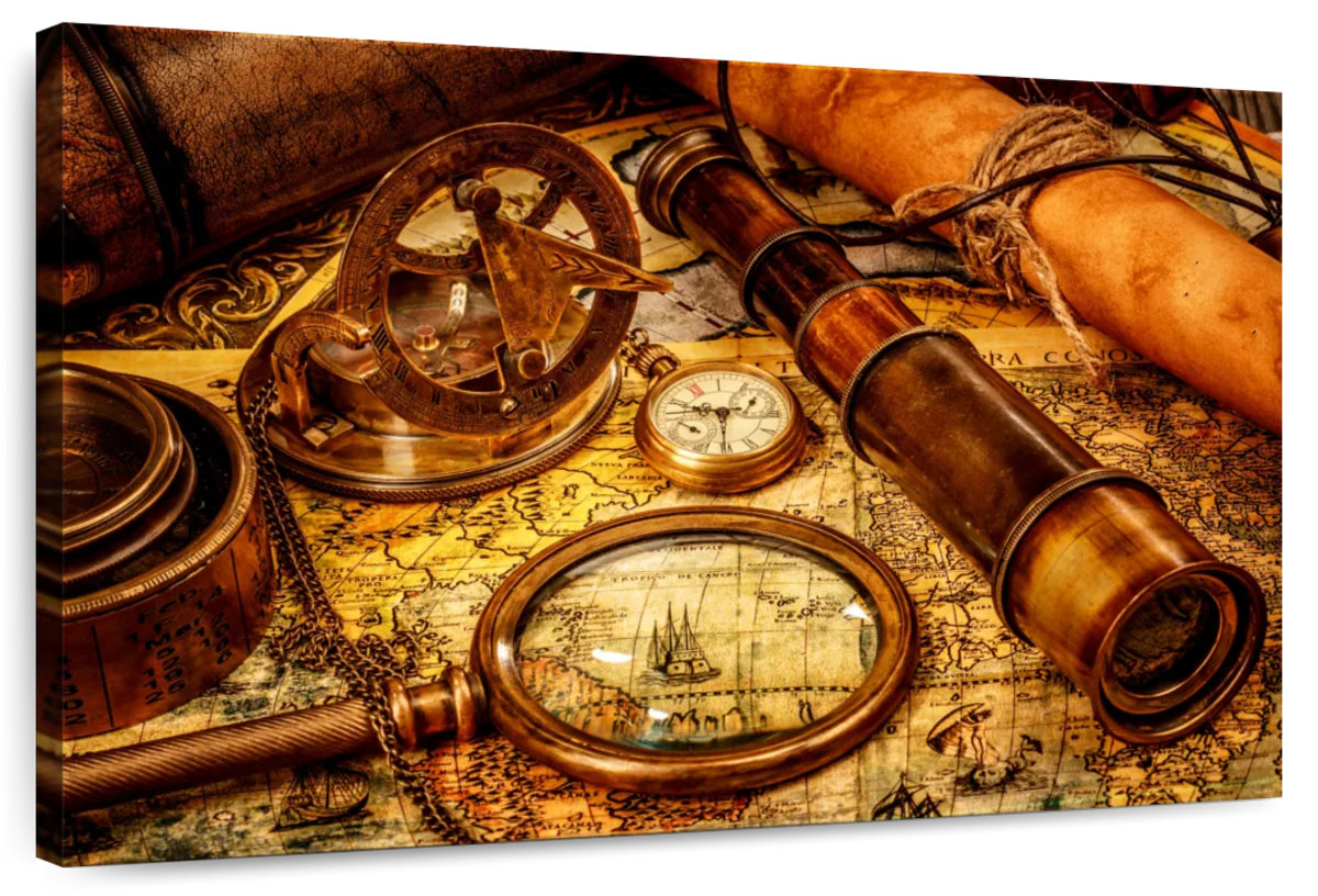 Breakwater Bay Aletra Old Nautical Navigation Tools | Wayfair