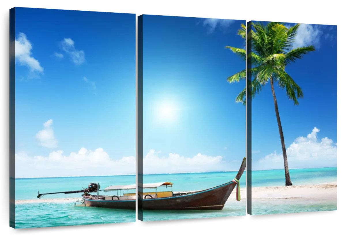 Ebern Designs Mehar Tropical Beach Boat | Wayfair