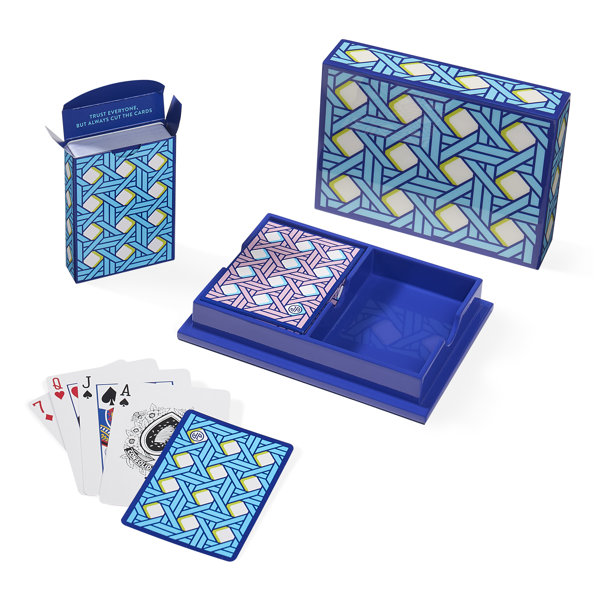 Jonathan Adler Basketweave Lacquer Card Set - Wayfair Canada