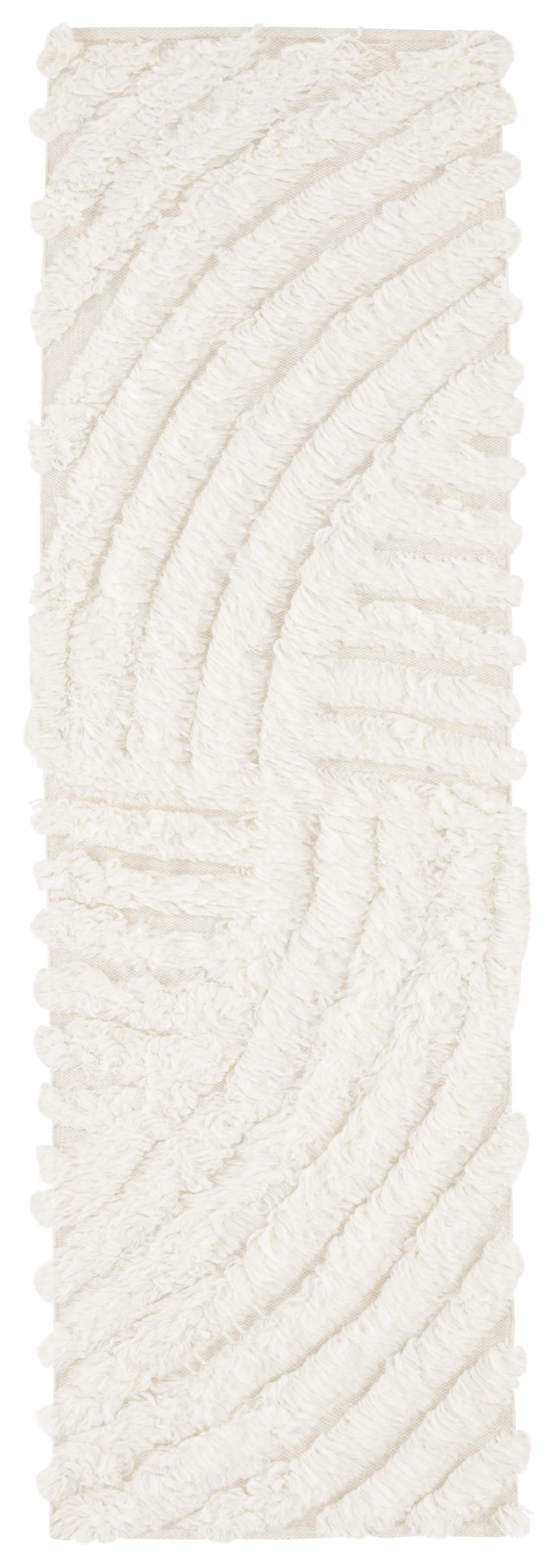 AllModern Abriel Abstract Handmade Wool Area Rug in Ivory | Wayfair