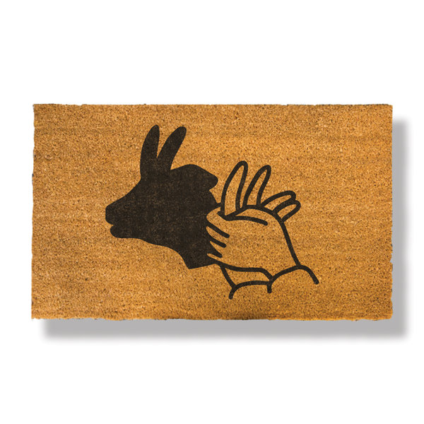 Winston Porter Tonbridge Shadow Puppet Goat 30 in. x 18 in. Non-Slip ...