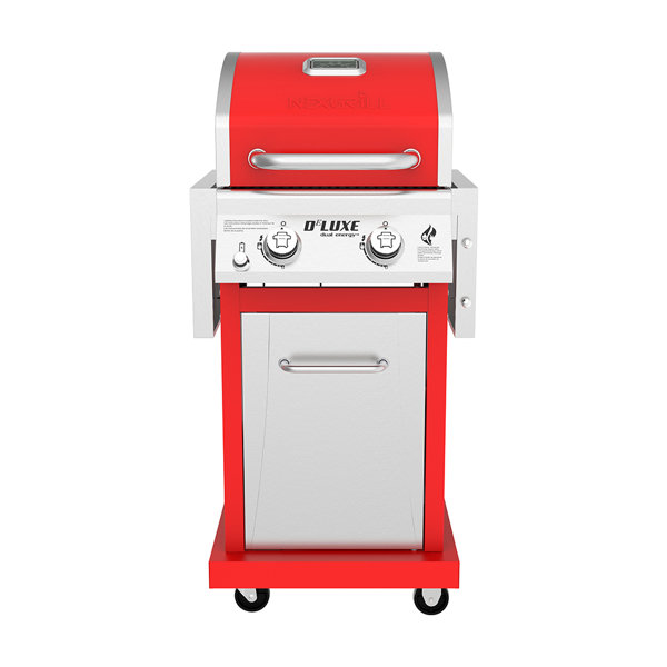 Nexgrill Deluxe 2-Burner Propane Gas Grill with Foldable Side Shelves ...