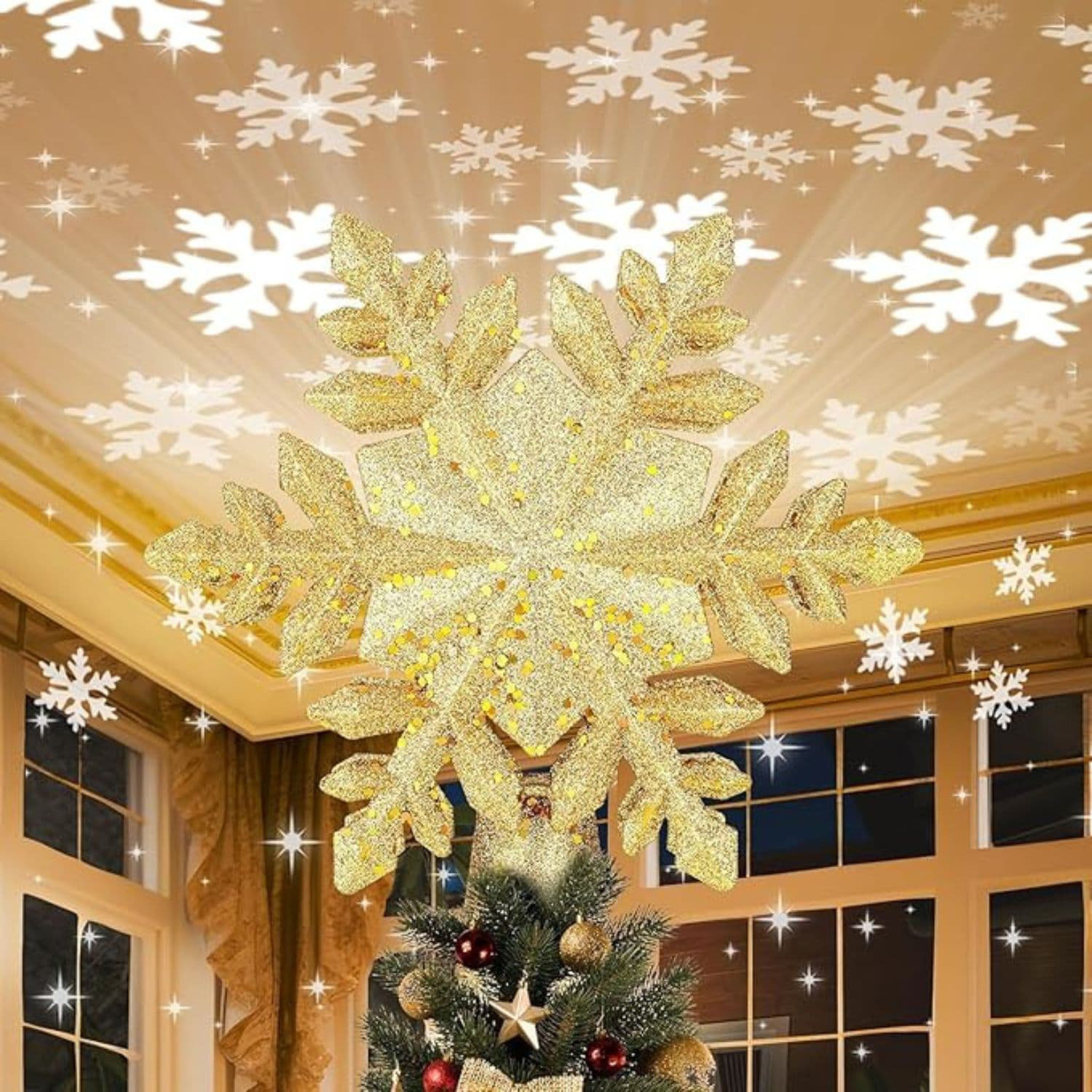 BOPWAY Christmas Tree Topper with 6 Projection Slides - Wayfair Canada