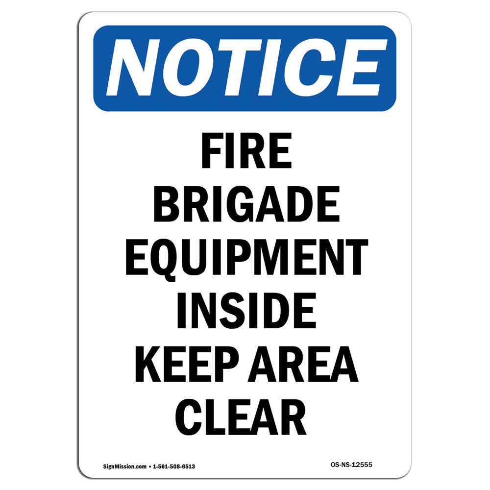 SignMission Fire Brigade Equipment Inside Sign | Wayfair