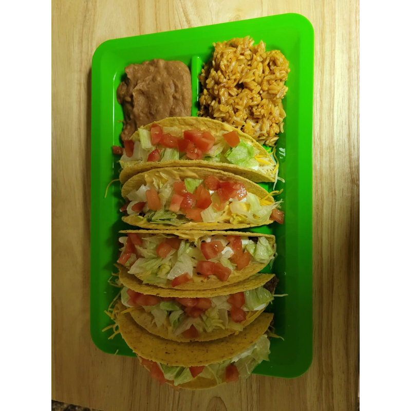 Latitude Run® 3 Pack Taco Holder, Colorful Taco Plates | Wayfair