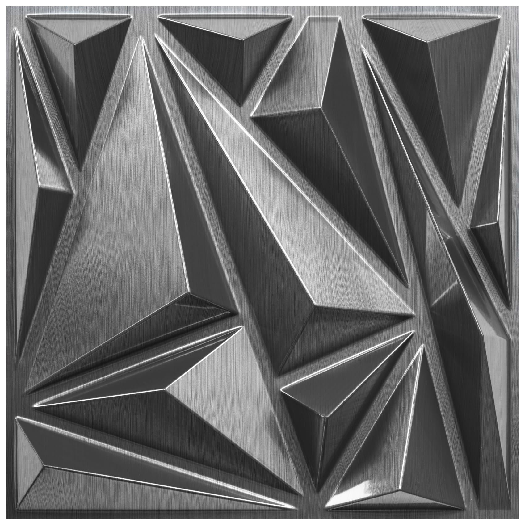 Zeki Shoggy 3D Wall Panels, 33-Pack Lightning Diamond Wall Panels For ...
