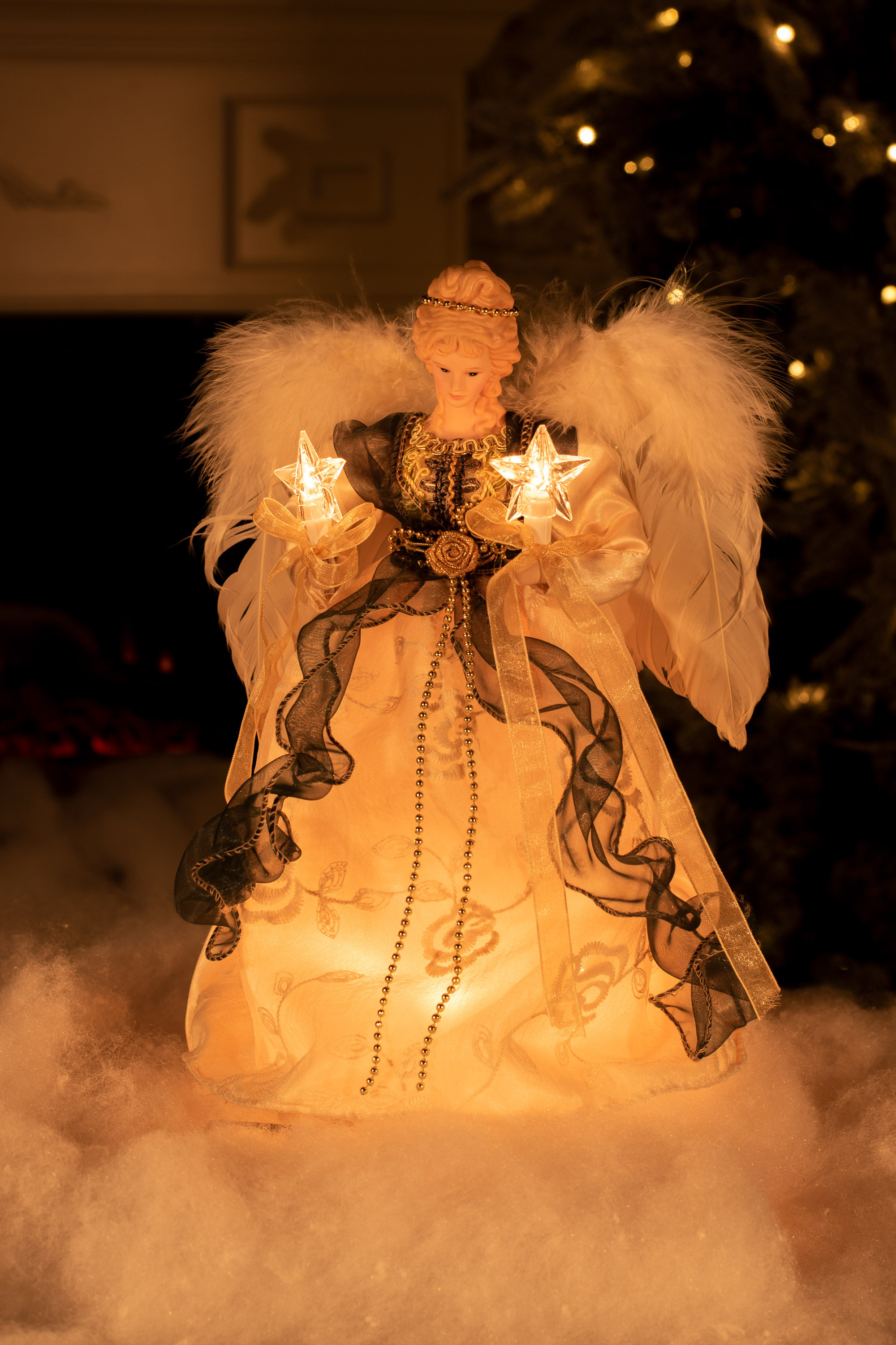 The Holiday Aisle® Styrofoam Tree Topper - Lighted & Reviews | Wayfair