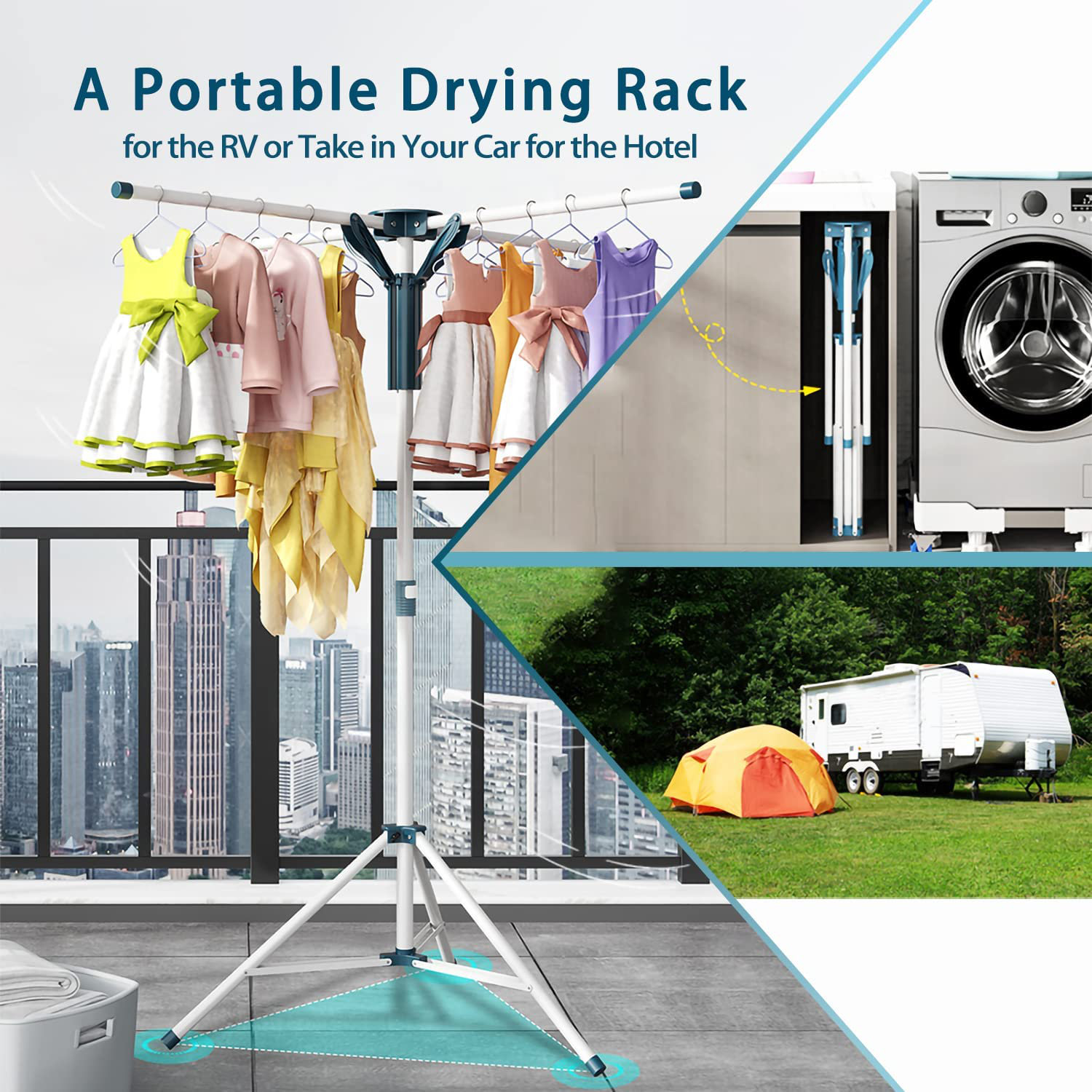 Rebrilliant Portable Free-Standing Drying Rack & Reviews | Wayfair